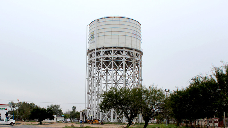 Tanques elevados: Infraestructura que fortalece el servicio de agua potable - COMAPA de Reynosa
